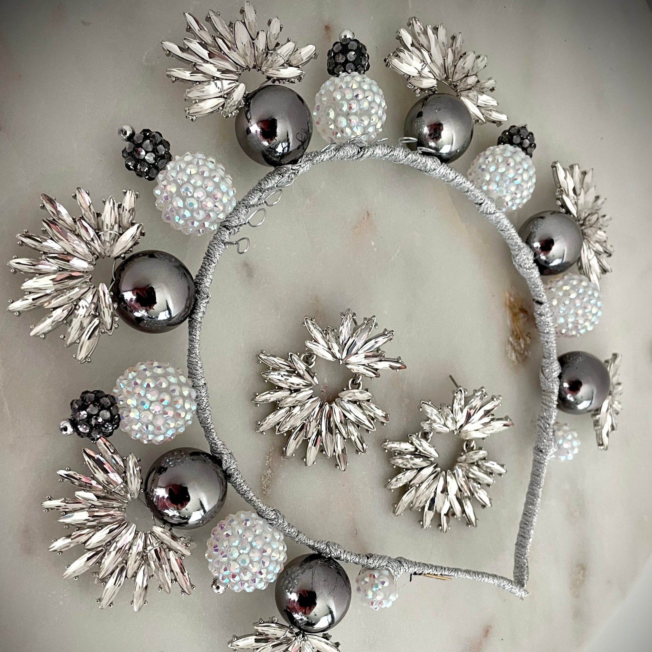 Nella crown silver – Lisa Nash Millinery