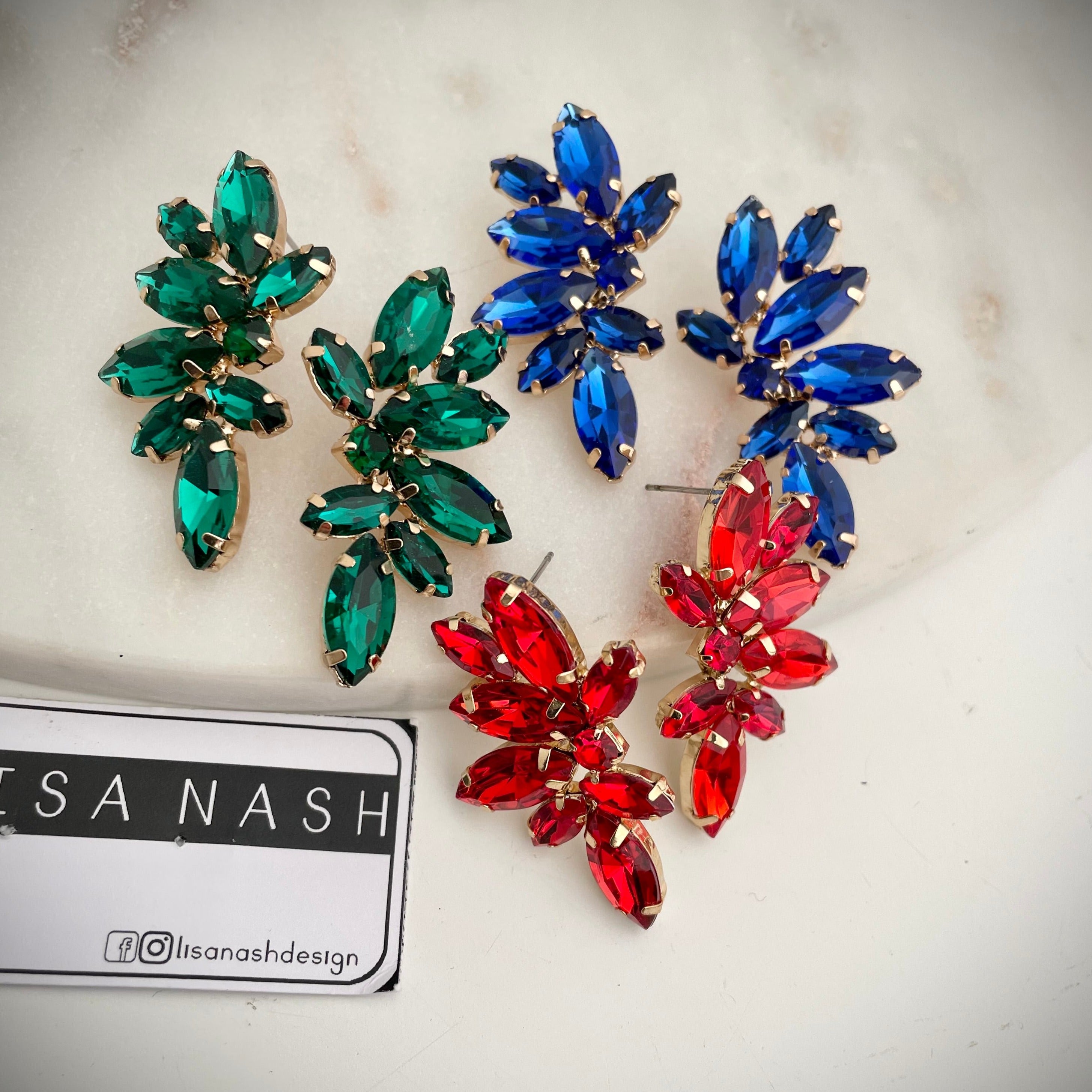 Jade earrings – Lisa Nash Millinery